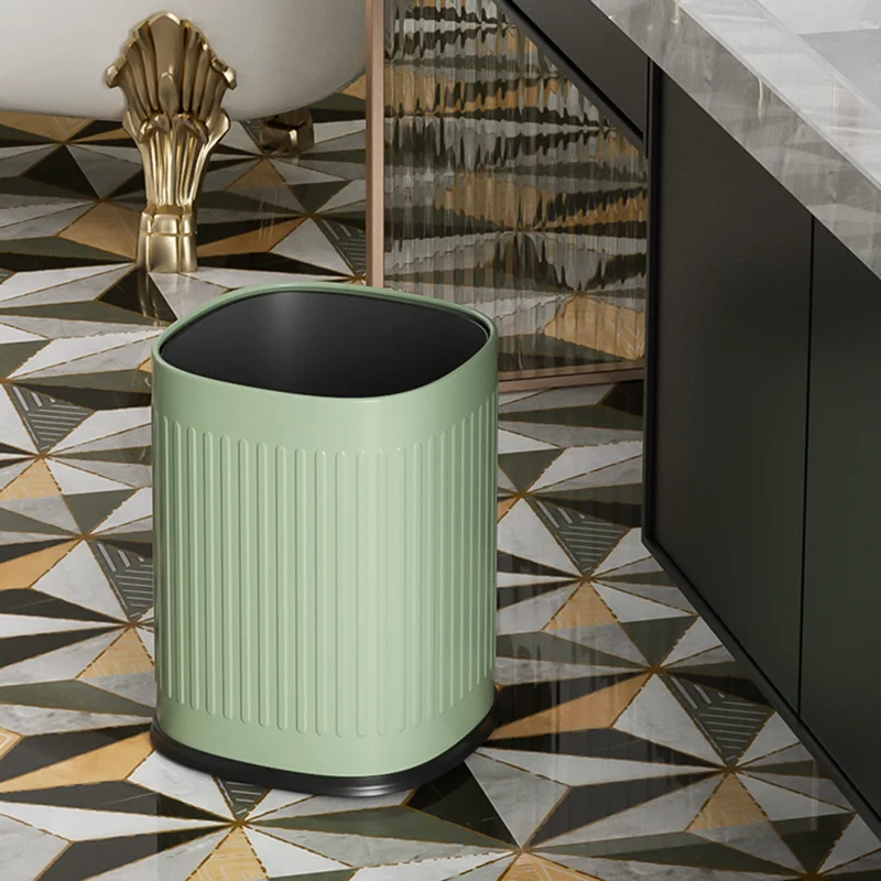 Original-Metal-Small-Trash-Can-Kitchen-Dumpster-Stainless-Steel-Garbage ...