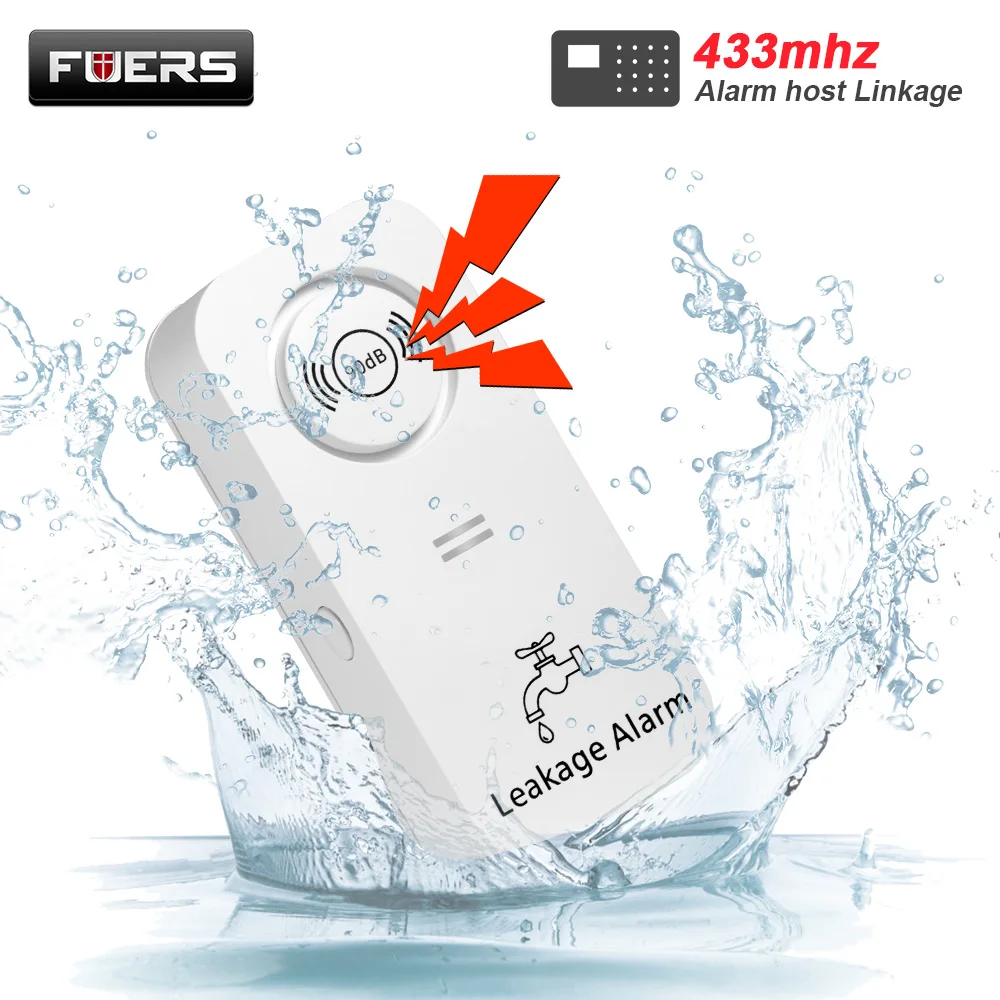Fuers-433mhz-Water-Leakage-Sensor-Detector-Alarm-Sensitive-Leak-and ...
