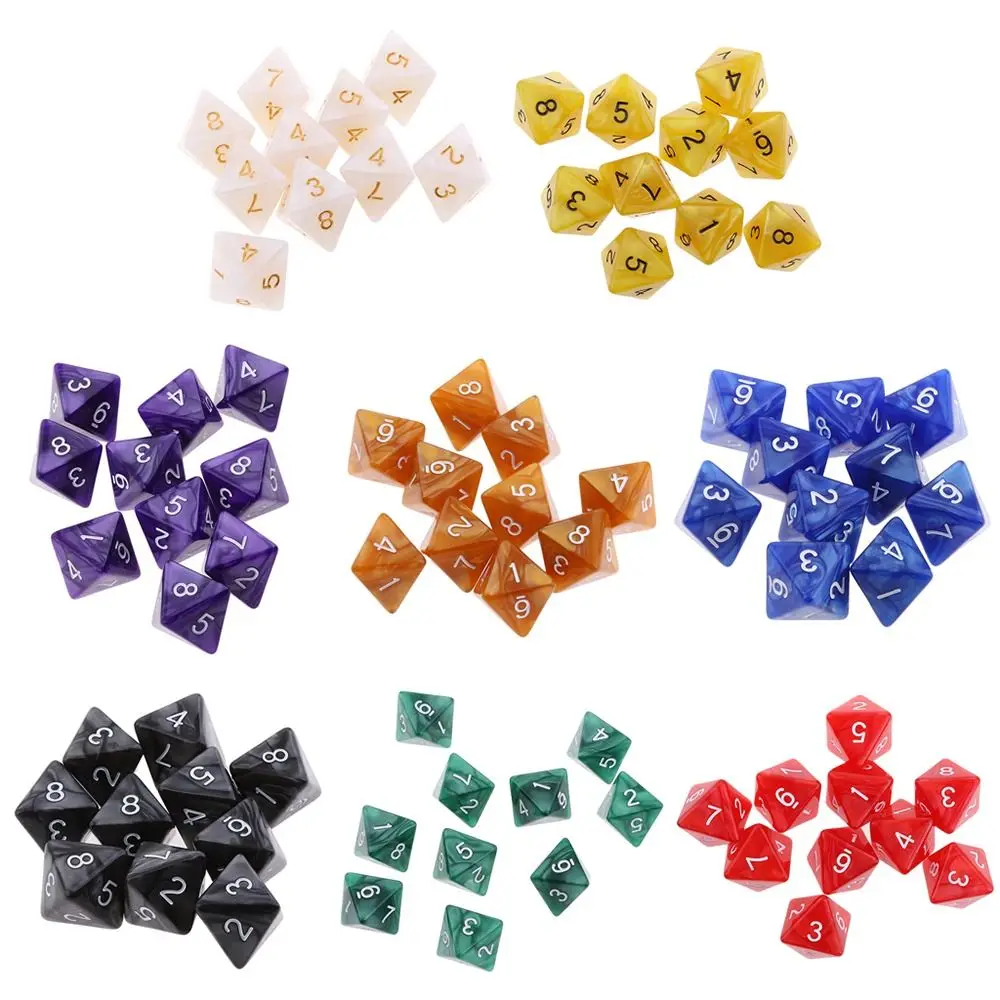 Juego de dados digitales de 8 caras NOBRAND 16mm 10 unidades | Walmart ...