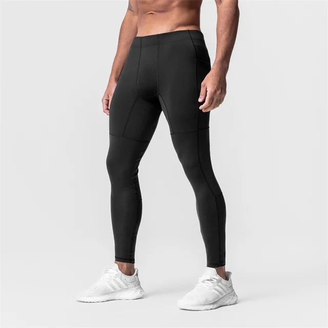 Men Compression Gym Leggings Sport Training Pants Men Running Tights ...
