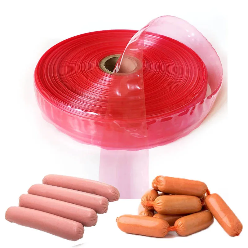30 Meters Casings for Sausage Shell Wide 5CM Food Grade Hot Dog Plastic Inedible Casing Tranparent Red Color Ham Kitchen Tools AliExpress