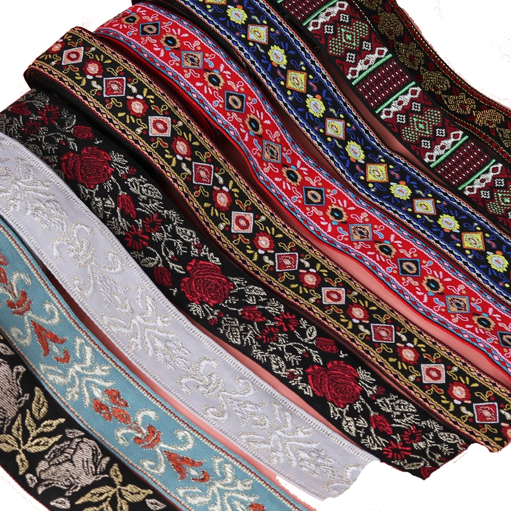 5-Yards-lot-Wide-2-5-3-5cm-1-Vintage-Flower-Embroidered-Webbing-Lace ...