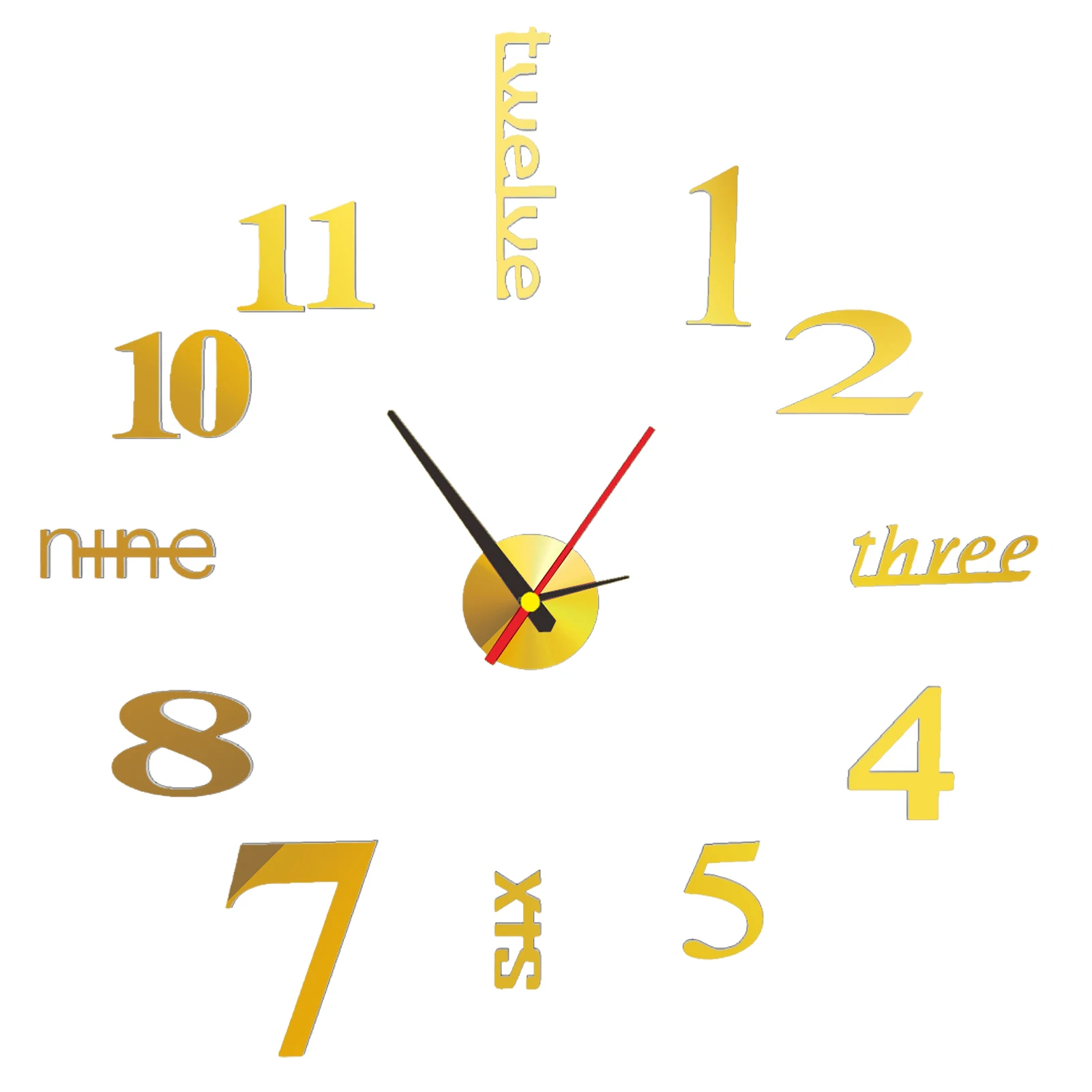 Frameless-DIY-Wall-Clock-Frameless-DIY-Wall-Clock-Digital-Silent-Non ...