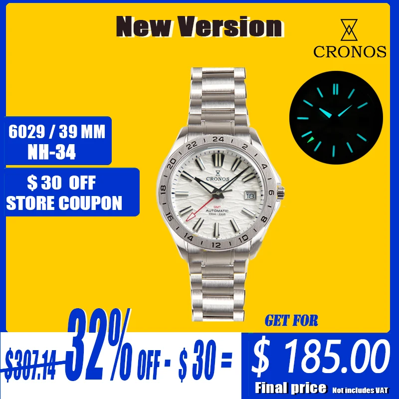 Cronos-GS-39mm-Desert-Texture-Mechanical-Men-Watch-NH34-Automatic ...