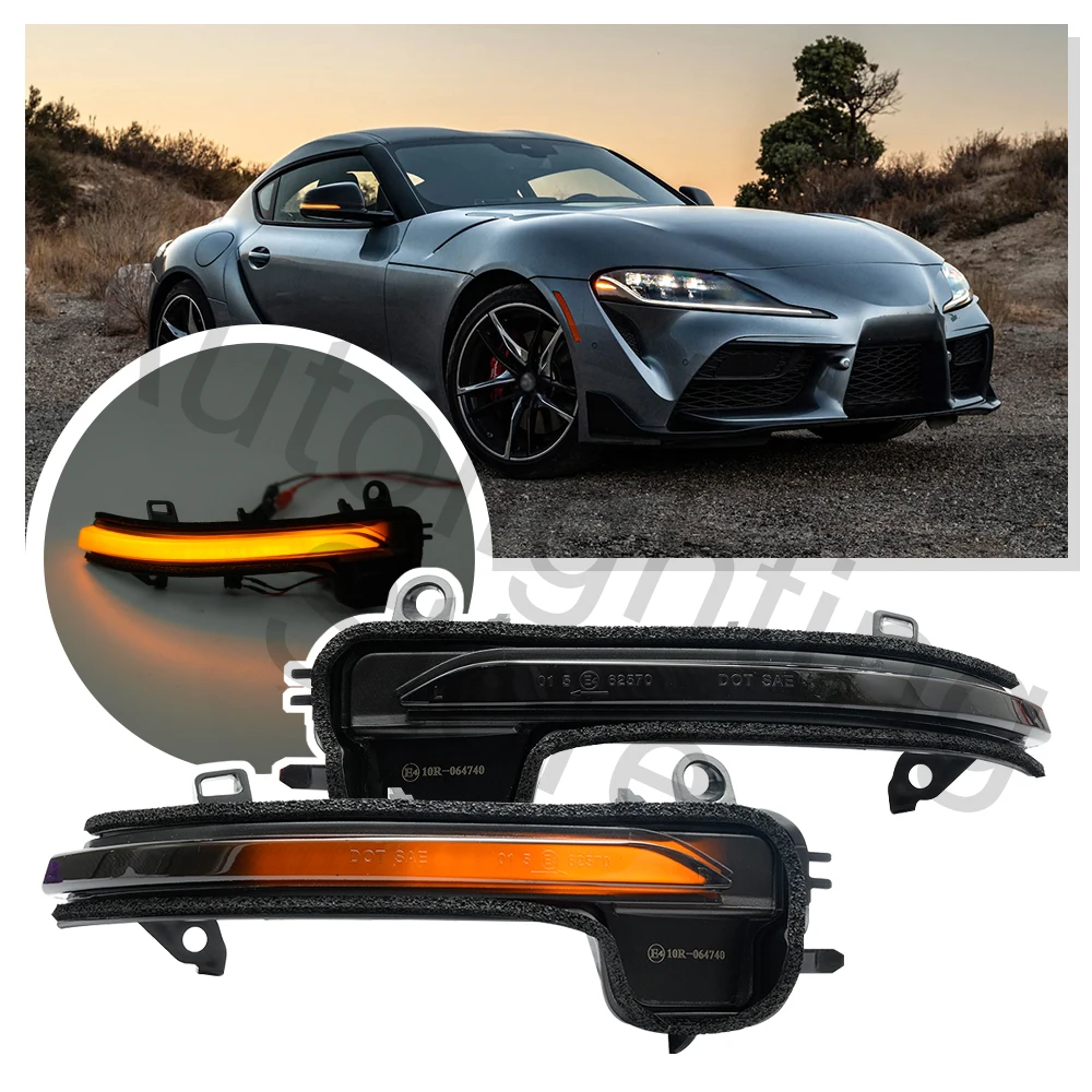 2X-Turn-Signal-Lights-Dynamic-Side-Mirror-Blinker-light-For-Toyota-GR ...