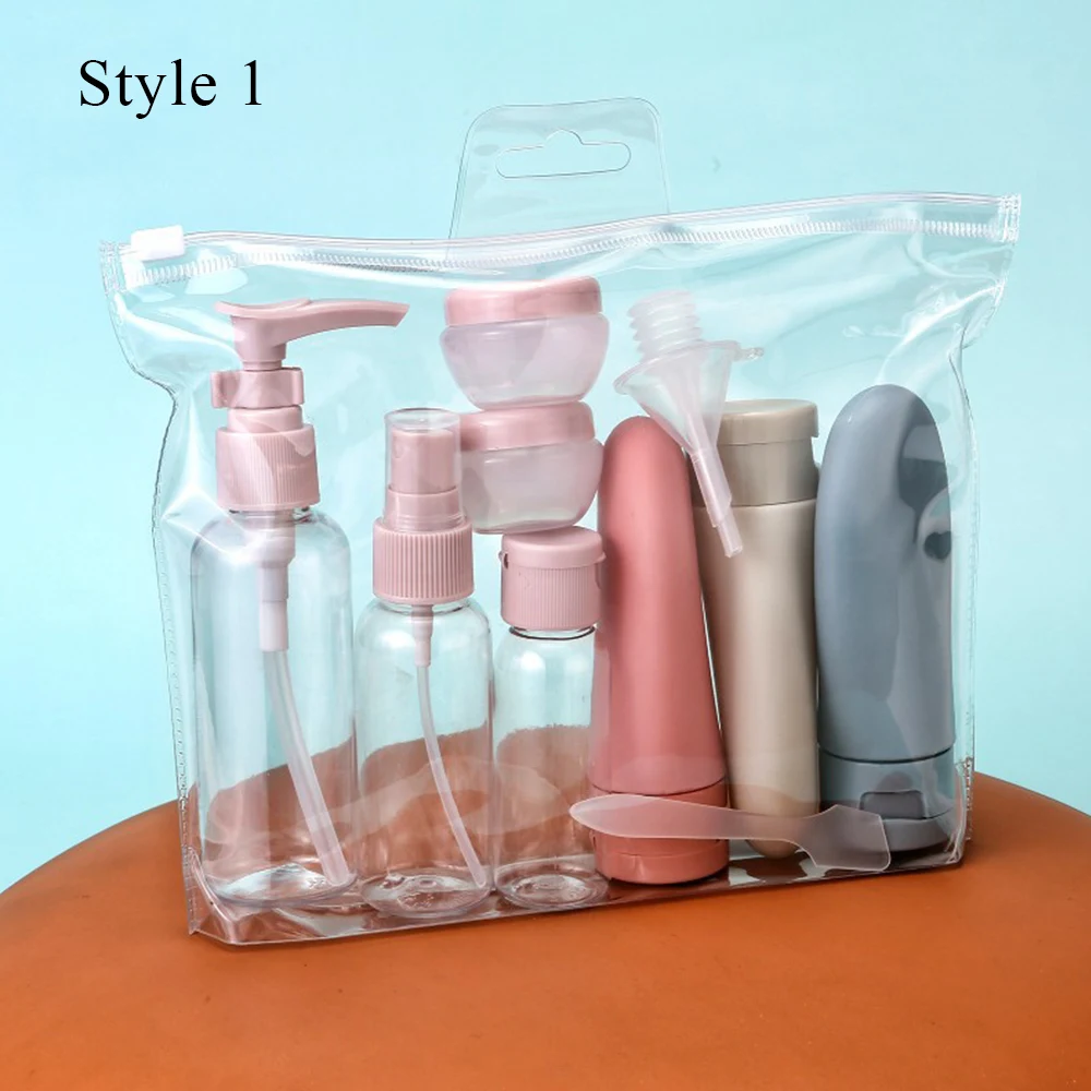 Juego-de-botellas-de-Perfume-rellenables-tubo-de-loci-n-en-aerosol-embotellado-champ-ducha ...