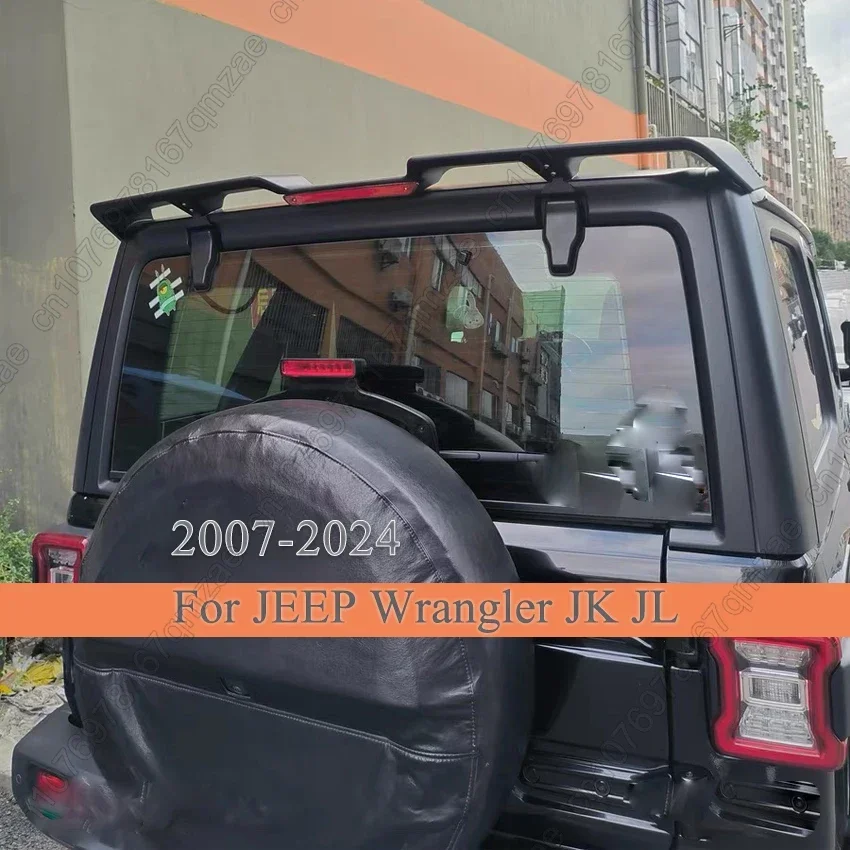 For JEEP Wrangler JK JL 2007-2024 Rear Trunk Roof Spoiler Wing With ...