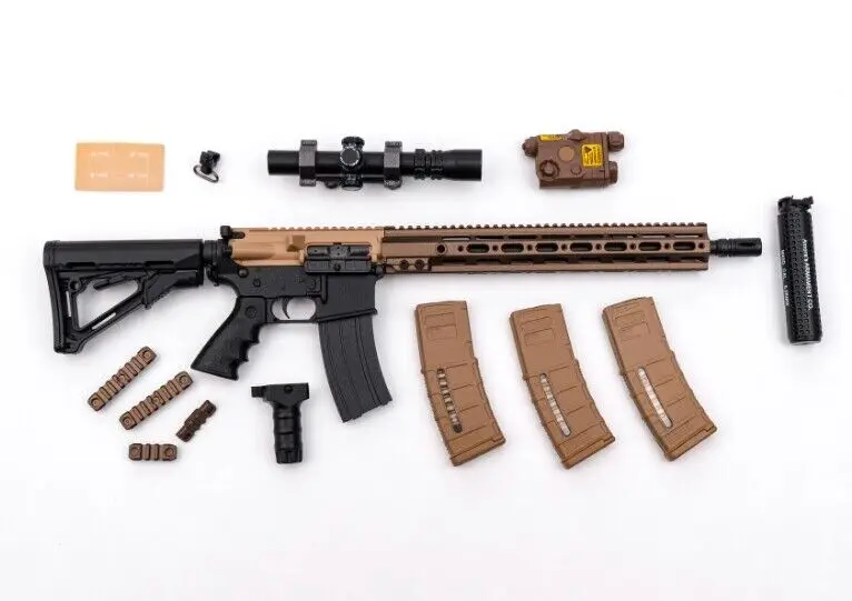 Easy&Simple ES 26030B 1/6 M4 Gun Model for 12'' Figure