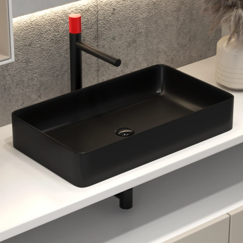 Matte-matte-black-balcony-basin-single-basin-washbasin-washbasin-home ...