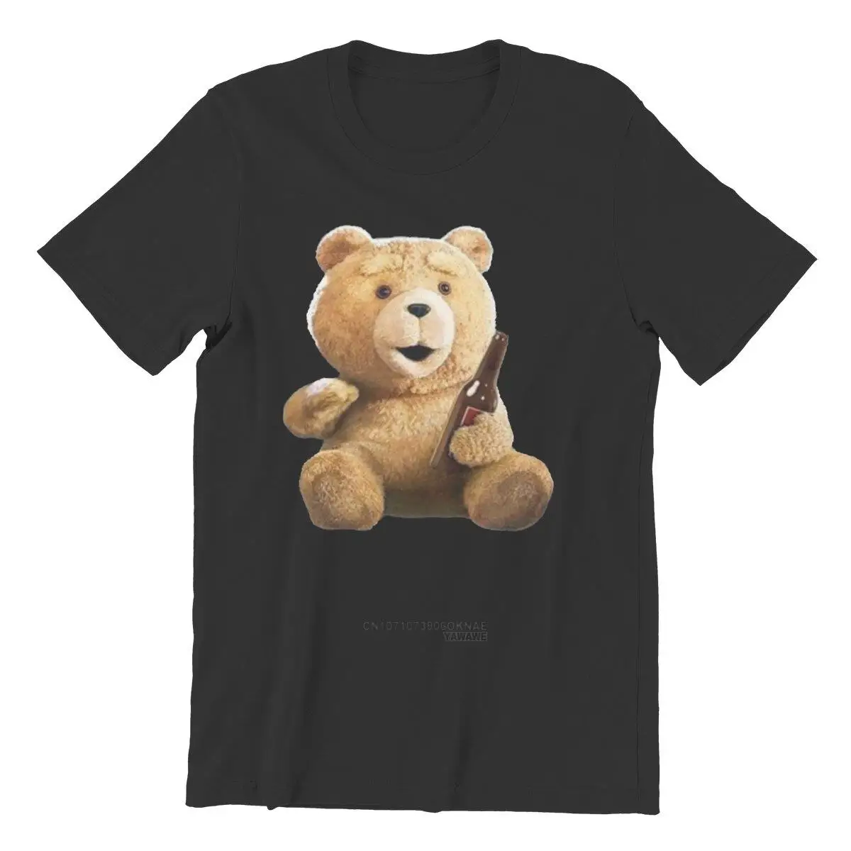 Teddy-Bear-Drink-Beer-Ted-T-Shirt-for-Men-Novelty-TShirt-Crew-Neck ...