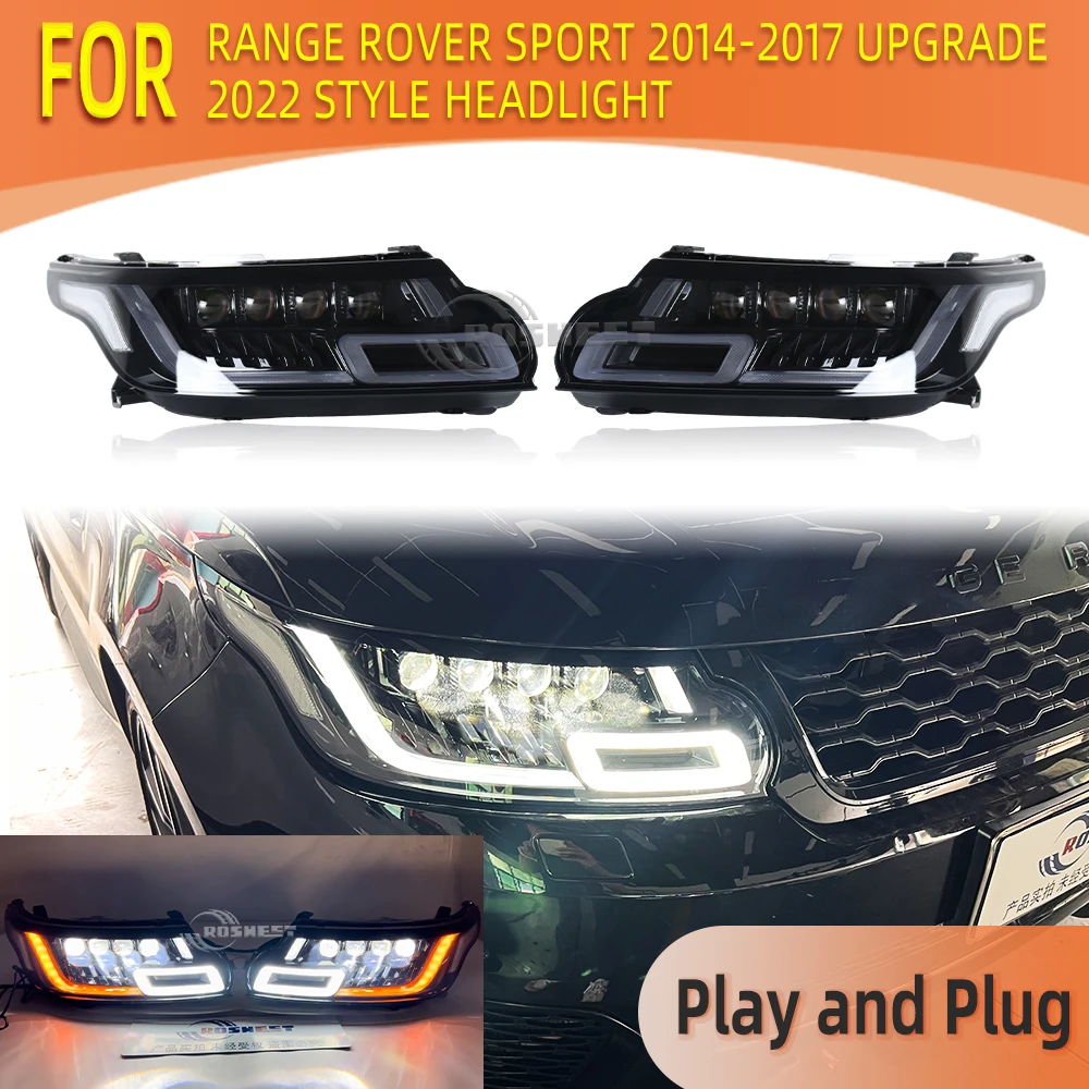 Car-Front-Headlights-For-Land-Rover-Range-Rover-Sport-L494-Front-Lamp ...