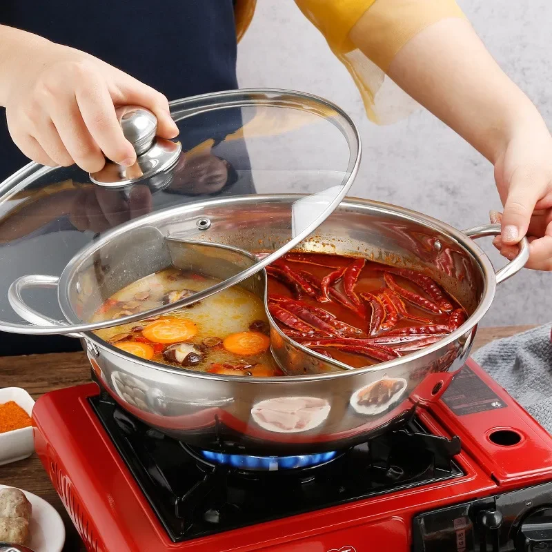 Stainless-Steel-Leakproof-Hot-Pot-Wear-resistant-Induction-Cooking-Pots ...