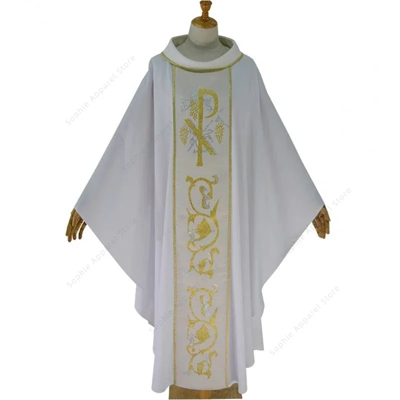 Chasuble Priest Uniform Catholic Clergy Robe Gothic Style Vestments ...