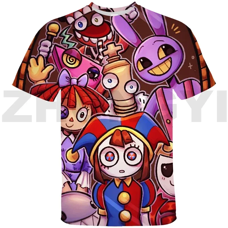 The-Amazing-Digital-Circus-3D-T-Shirt-Casual-Summer-Short-Tees-Kids ...