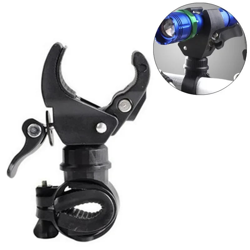 Bicycle-Handlebar-Flashlight-Clip-Holder-Riding-Handlebar-Universal-360 ...