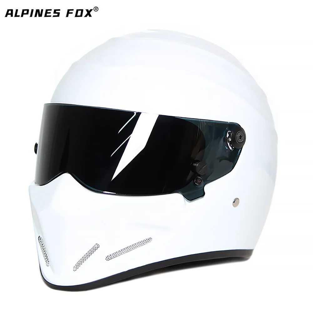 Full Face Motorcycle Helmet FRP Go Karting Helmet For Top Gear The STIG ...