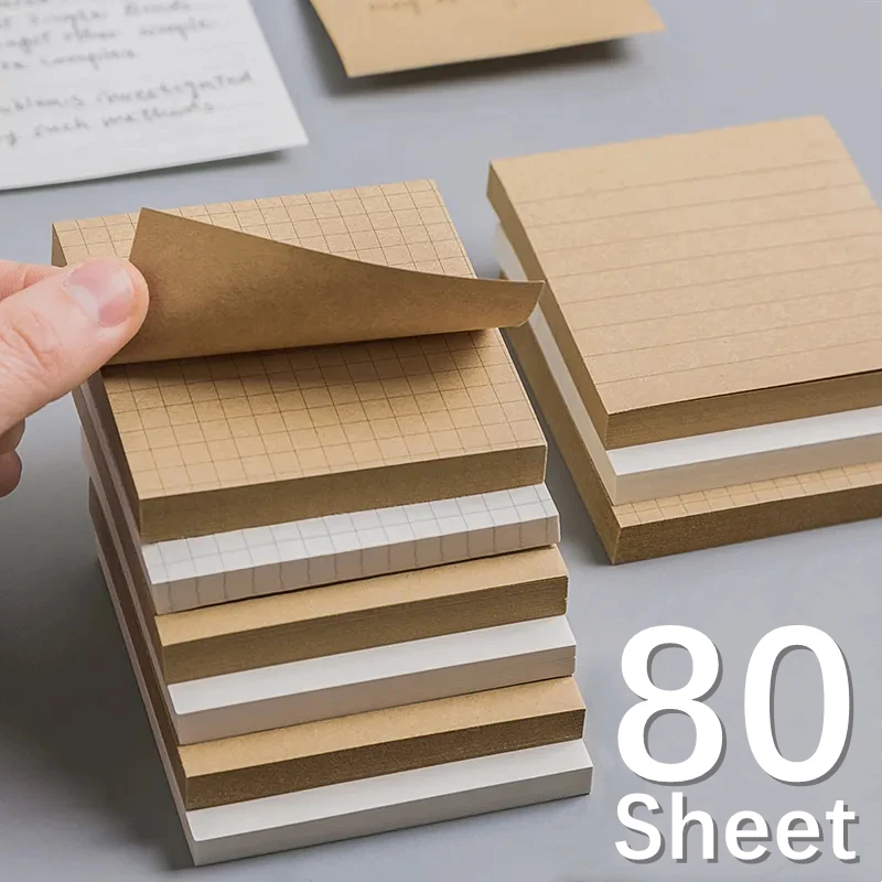 80Sheets-Sticky-Note-Pads-Study-Paper-Stickers-Posted-It-Memo-Pad ...