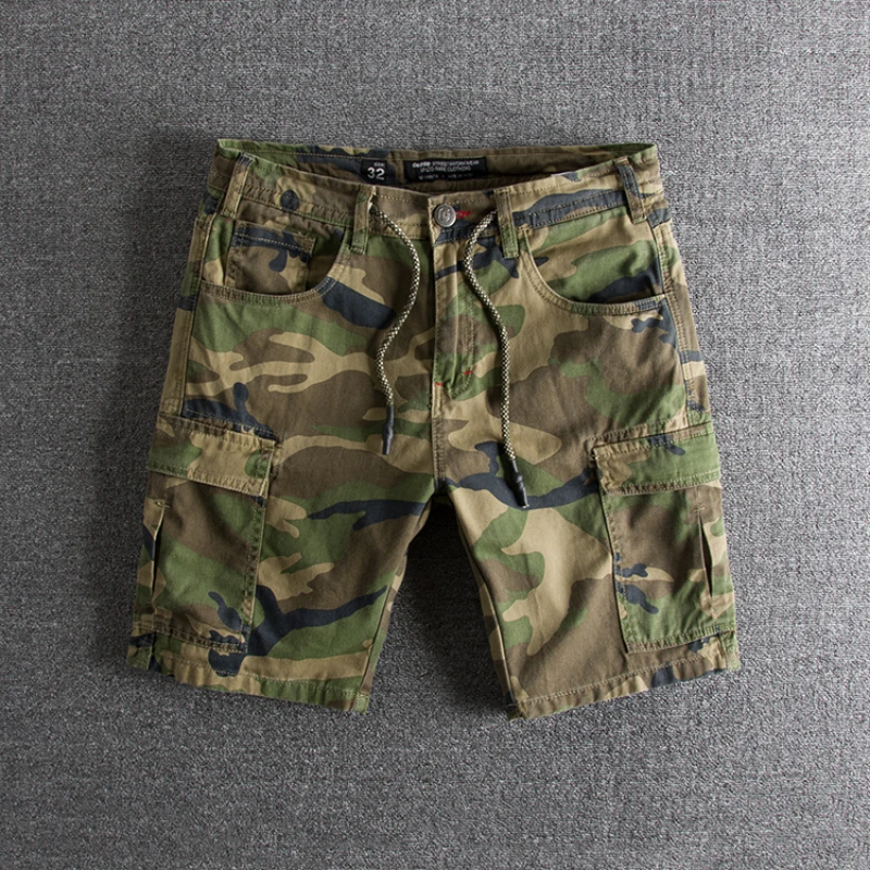 Summer-New-American-Retro-Camouflage-Cargo-Shorts-Men-s-Fashion-100 ...