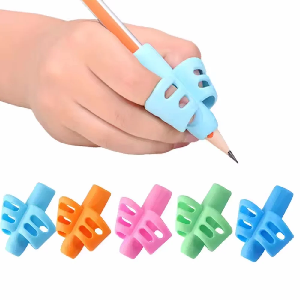 3 Fingers Pencil Grip Writing Corrector Posture Correction Tool Trainer ...
