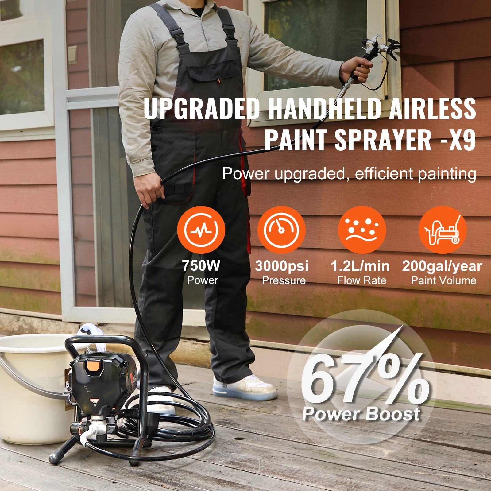 750W 950W Airless Paint Sprayer – All Things Tech Store
