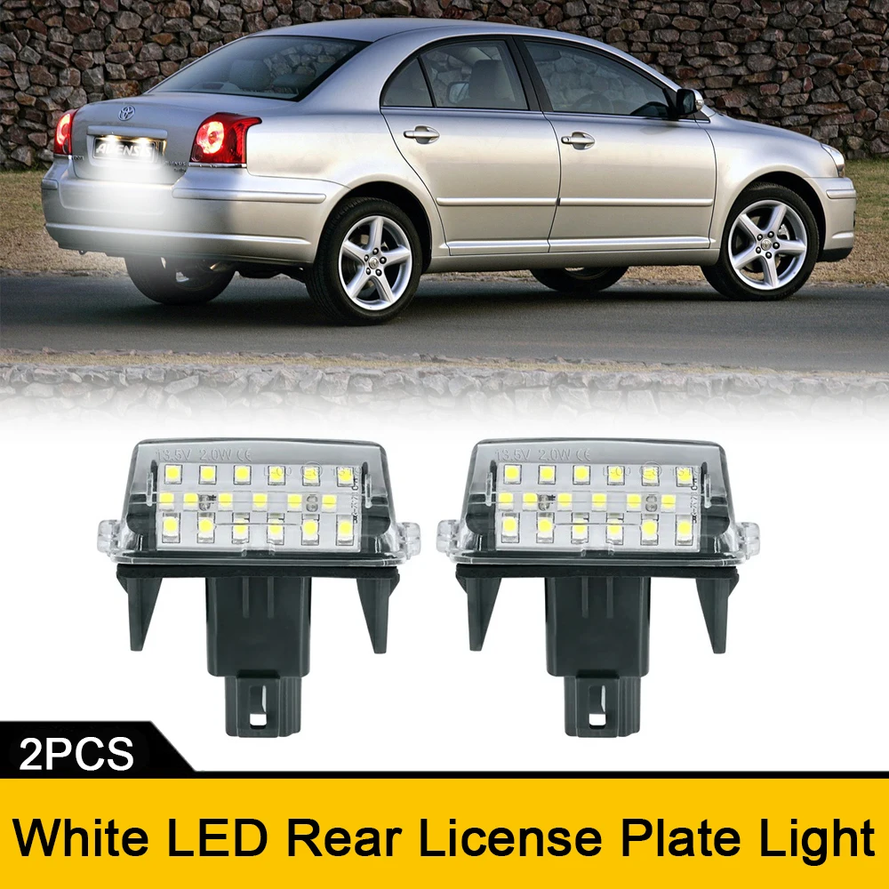 LED-License-Number-Plate-Light-for-Toyota-Auris-Avensis-Camry-Corolla ...