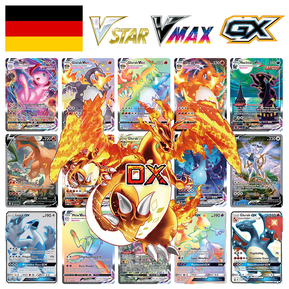 Pokemon Cards in German Vstar DX Vmax GX Limited Shiny Rainbow Arceus ...