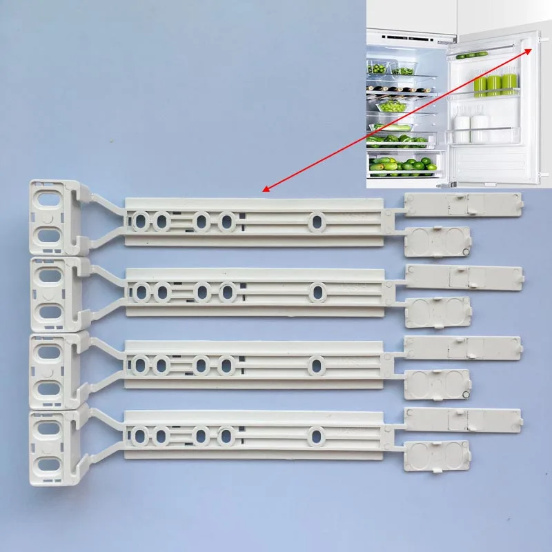 4PCS for Electrolux/Siemens/Bosch built-in Fridge door slide rail ...