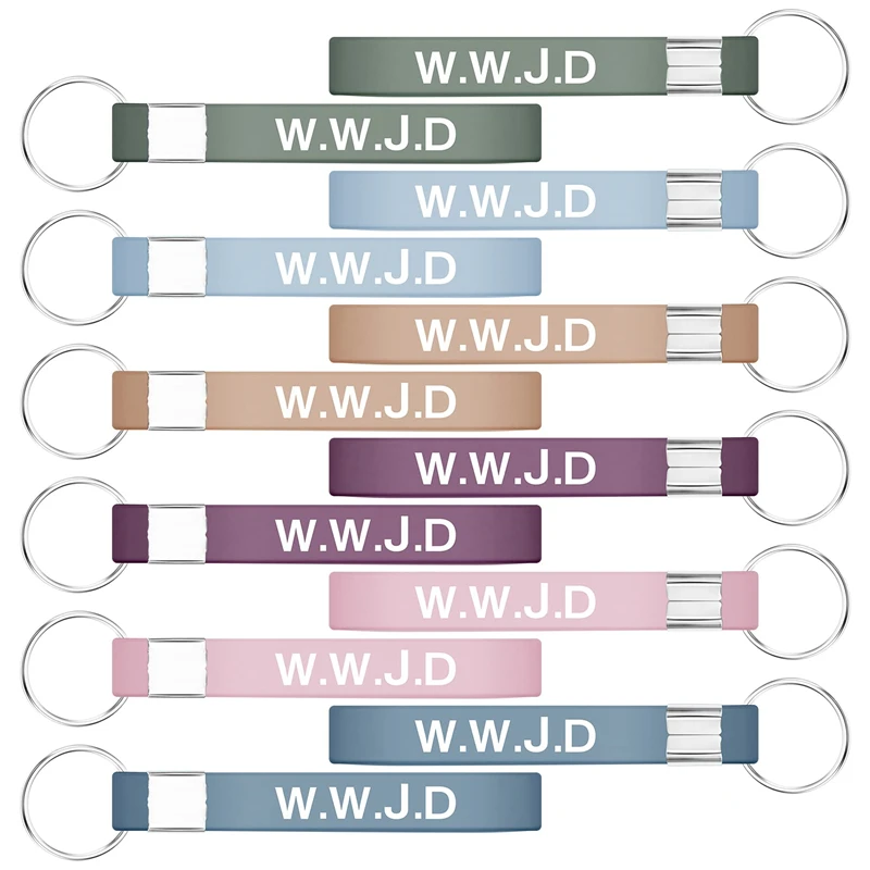 300pcs Keyring Christian Bible What Would Jesus Do WWJD Keychain ...