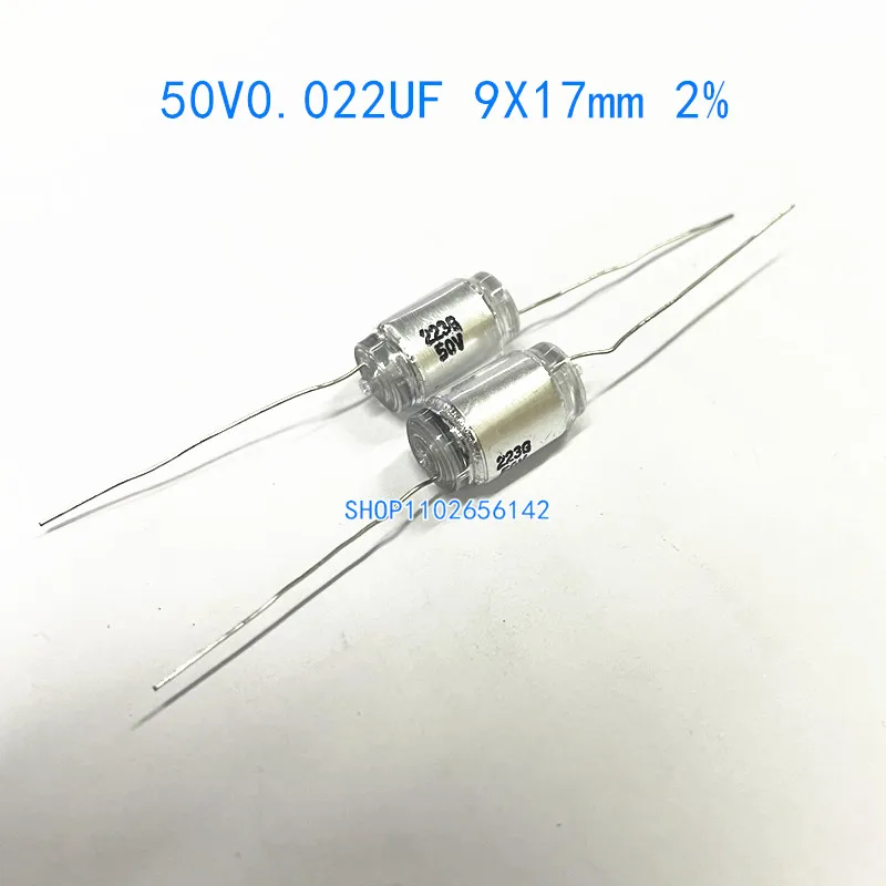 2PCS-0-01UF-0-015UF-0-022UF-2-Axial-Polystyrene-FILM-capacitor-CB10 ...