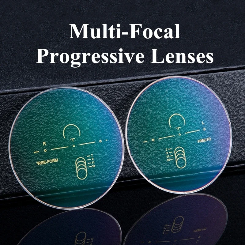 MR8 Progressive Lens HD Anti Blue Lenses Optical Prescription Diopter ...