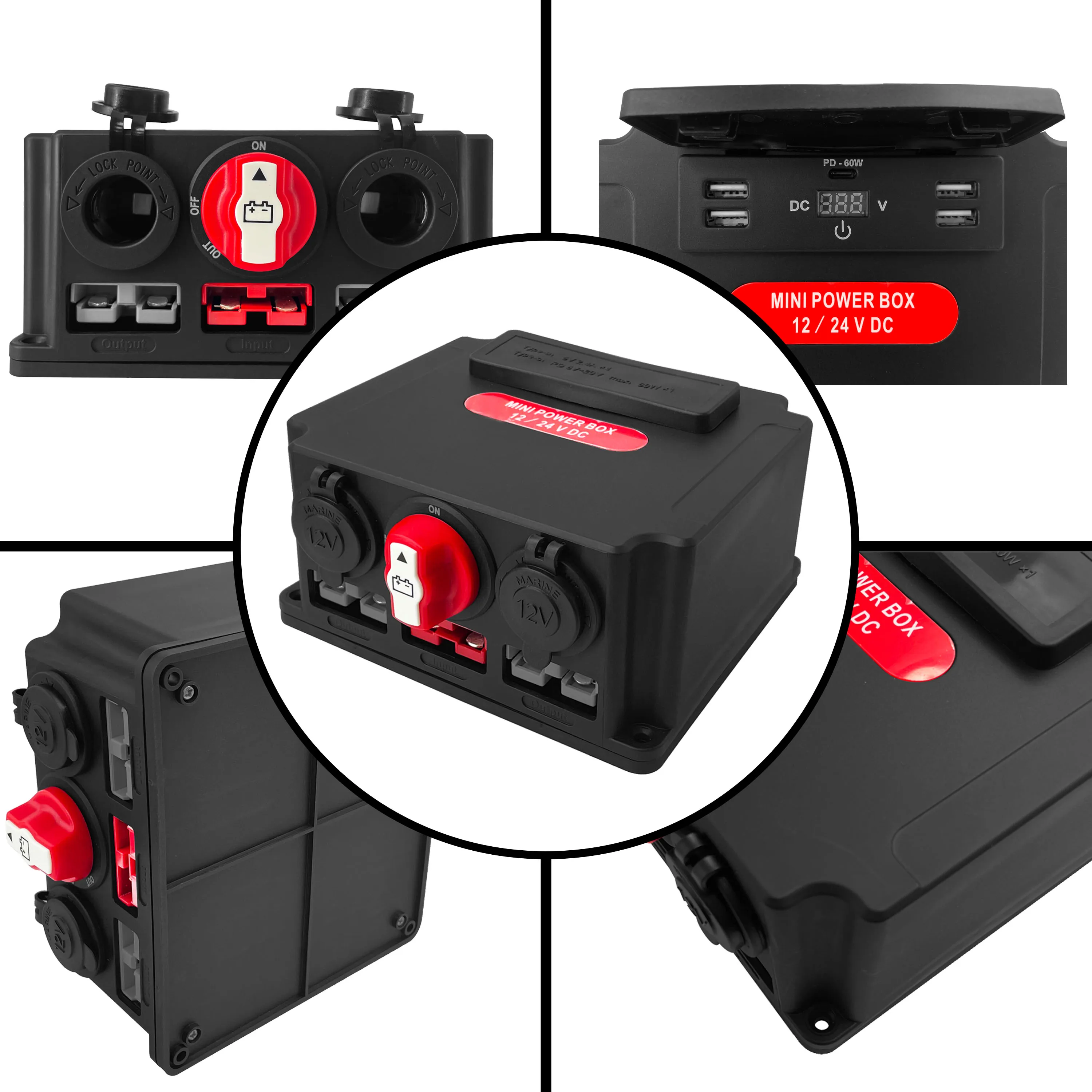 Custom-4WD-DIY-Electric-12V-24V-DC-Mini-Power-Distribution-Control-Box ...