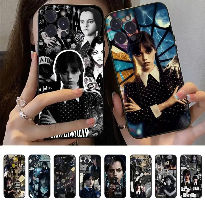 Addams funda de silicona suave para iPhone, carcasa de serie de ...