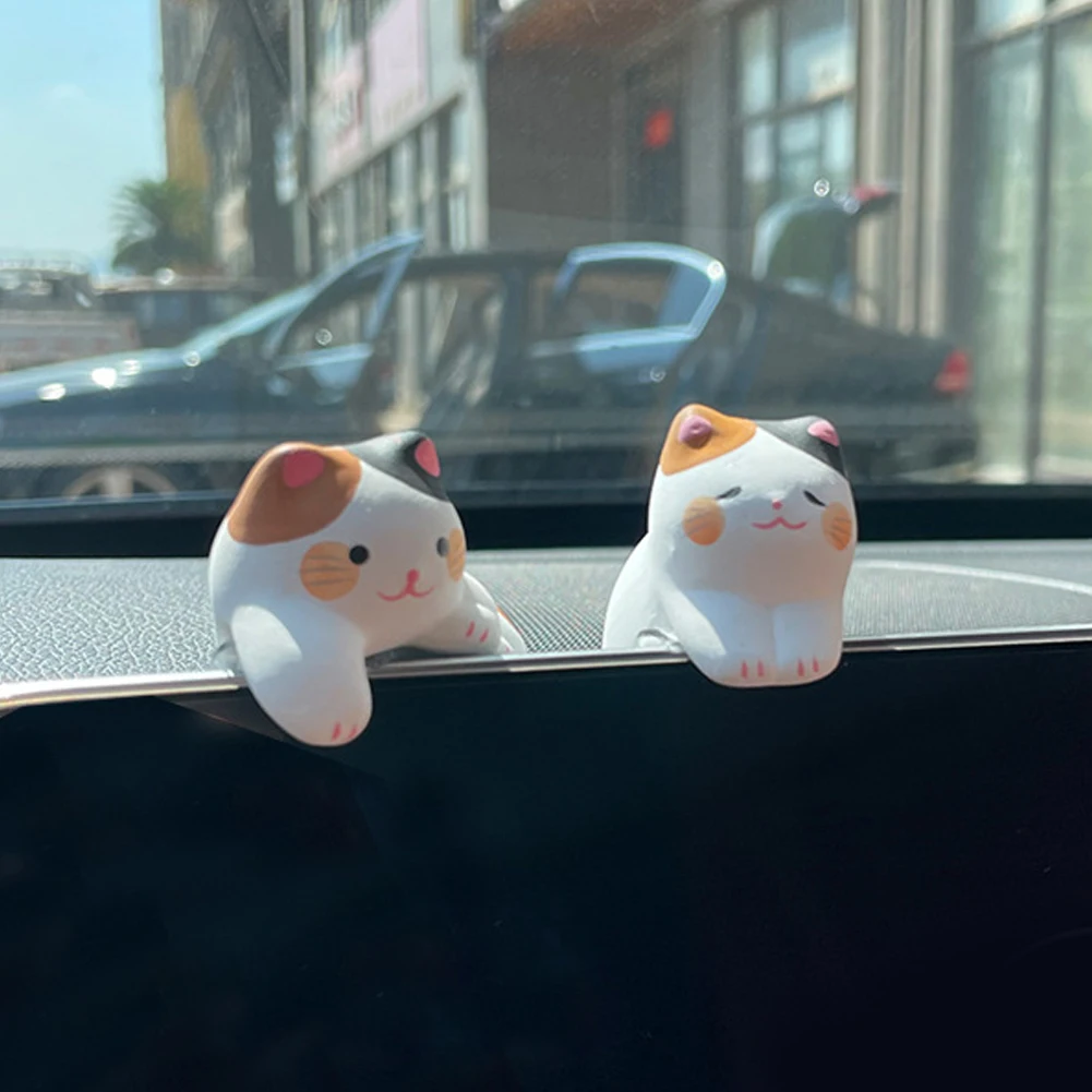 Resin-Mini-Cat-Car-Ornament-Auto-Center-Console-Decoration-Figurine ...