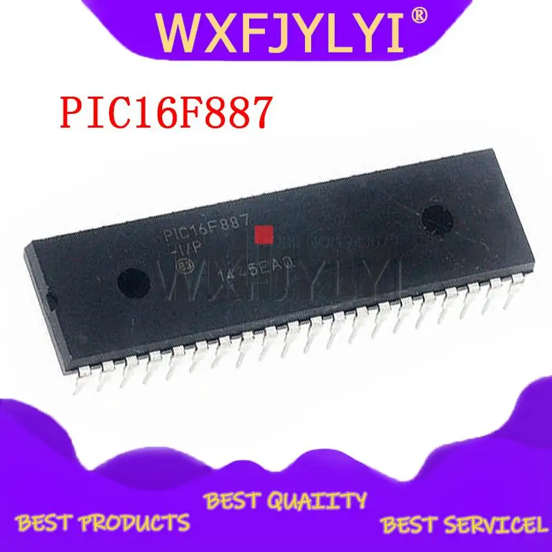 1pcs Pic16f887-i/p Pic16f887-i/pt Pic16f887 16f887 Tqfp-44 / Dip40 ...