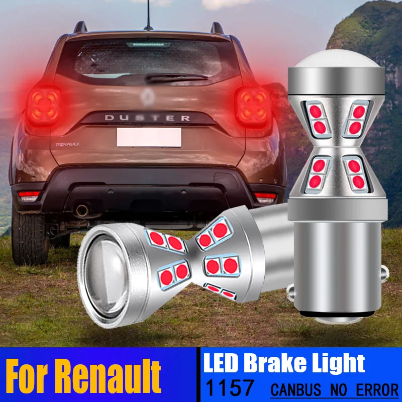 2pcs LED Brake Light Bulbs P21/5W 1157 BAY15D Canbus For Renault ...