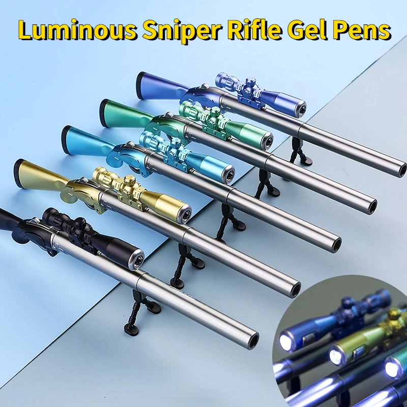 Creative-Sniper-Rifle-Gel-Pens-Signature-Pen-Toy-Gun-design-Luminous ...