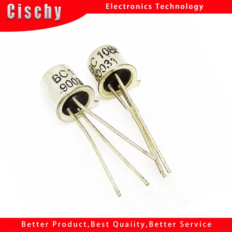 10 pçs/lote BC108 BC108B TO 18 NPN Sinal Pequeno Transistor|Relés ...