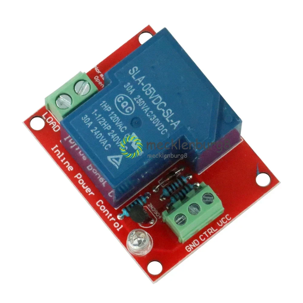 DC 5V 30A High Power 1 Channel Relay Module With Optocoupler Isolation ...
