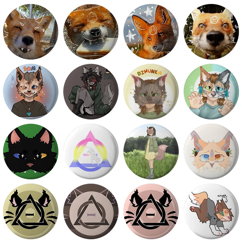 The Wolf Wolf Therian Symbol Pin: A Meaningful Wearable for My Identity ...