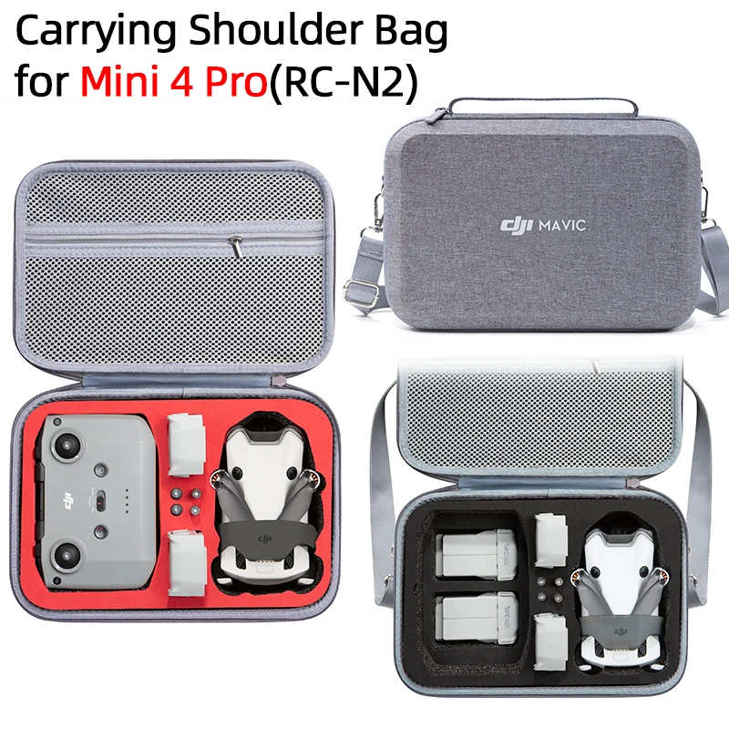 For-DJI-Mini-4-Pro-Fly-More-Combo-Carry-shoulder-bag-RC-N2-Storage-Case ...