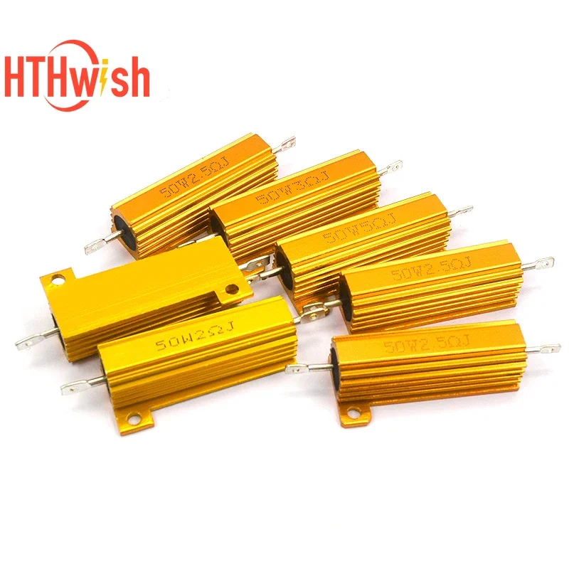 2-Set-10W-25W-50W-100W-Load-Resistor-Aluminum-Power-Metal-Shell-Case ...