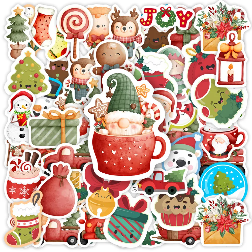 Christmas-Stickers-Cute-Seal-Sticker-Cartoon-DIY-Scrapbooking ...