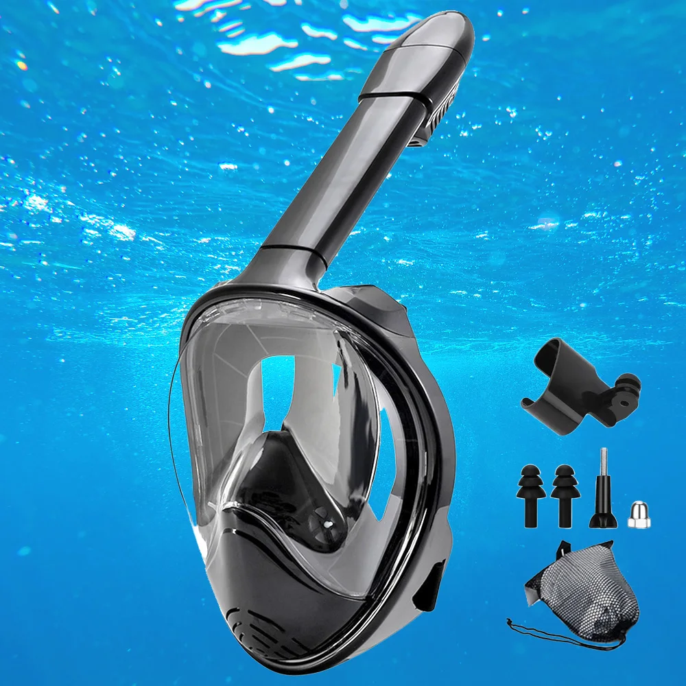 Full-Face-Snorkel-Mask-with-Detachable-Camera-Mount-Snorkeling-Swimming ...