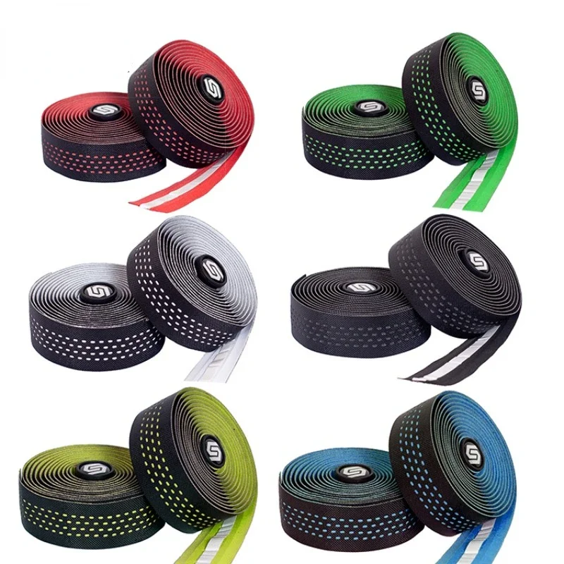 1pair-Perforated-Breathable-Handlebar-Tapes-Non-slip-Road-Bike-Bar-Tape ...