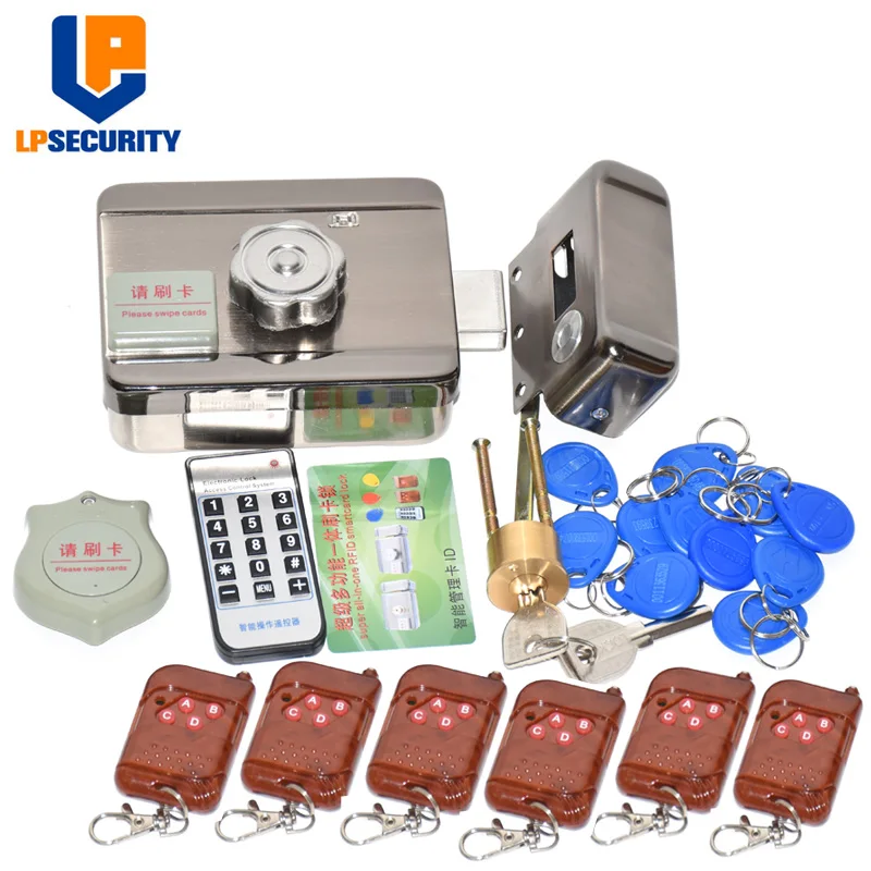 Outdoor-remote-control-10-tags-Electric-lock-gate-lock-Access-Control ...