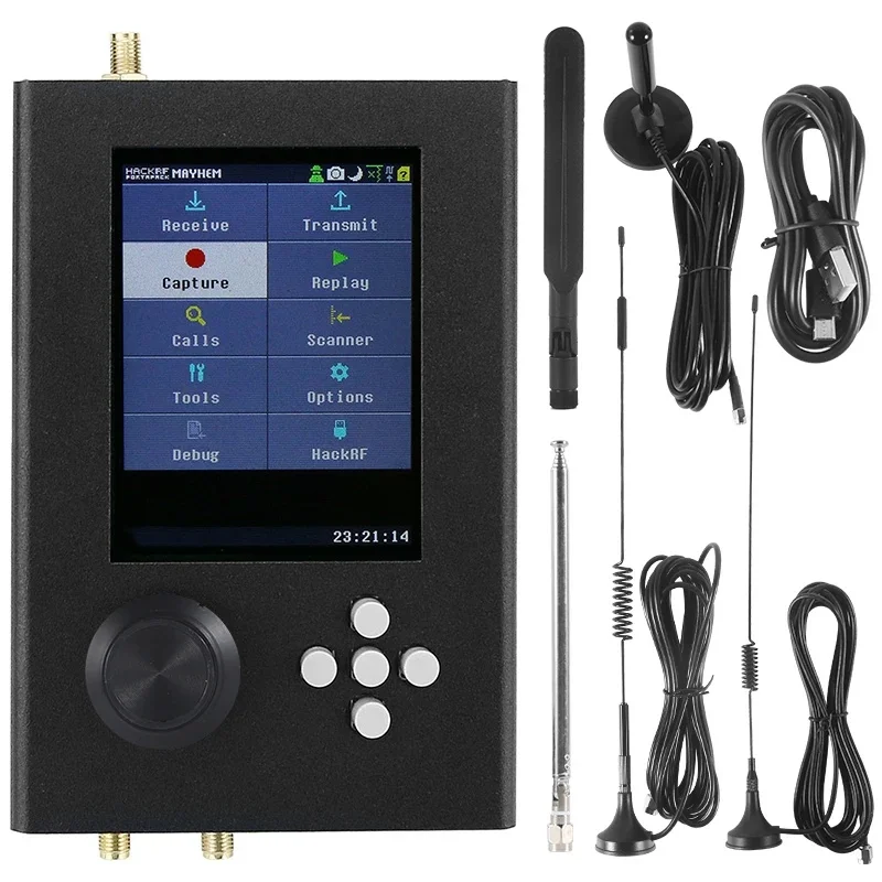 HackRF-One-1MHz-to-6GHz-SDR-Portapack-H2-Mayhem-Firmware-Flashed ...