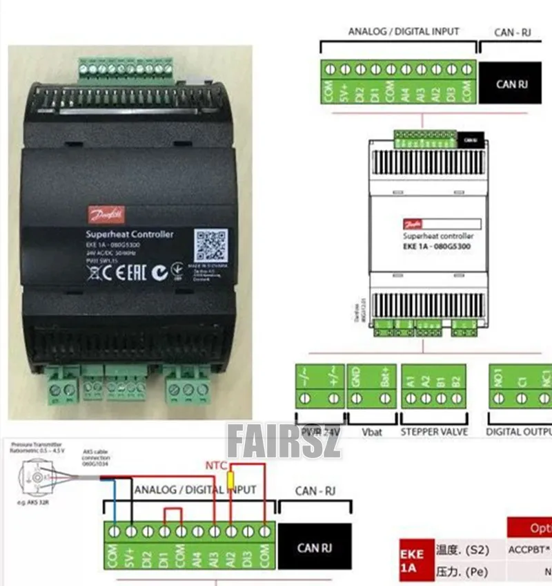 DANFOSS-Superheat-Controller-EKE1A-080G5300-Module-Update-Version-of ...