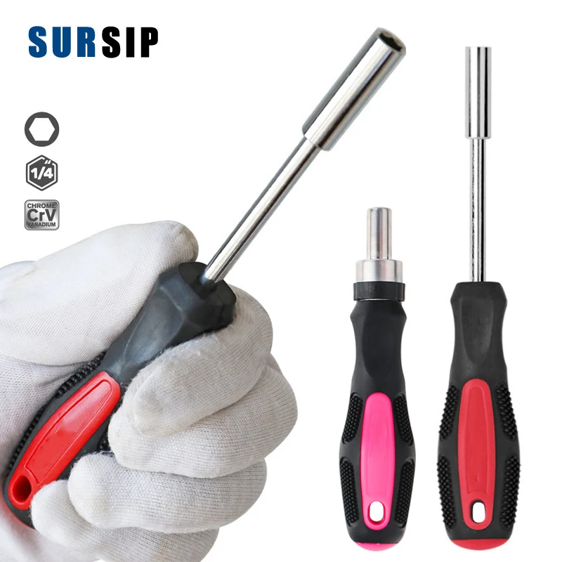 1-4-Inch-6-35mm-Head-Screwdriver-Handle-Multifunctional-Chrome-Vanadium ...