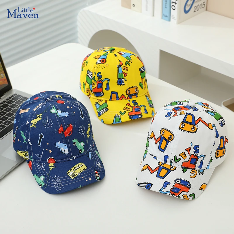 School Baby Boys Baseball 2024 Summer Cartoon Excavator Children ...