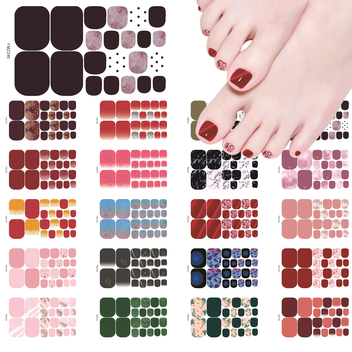 22Tips-Sheet-Nail-Decals-Full-Cover-Nail-Stickers-Nail-Designs-Full ...